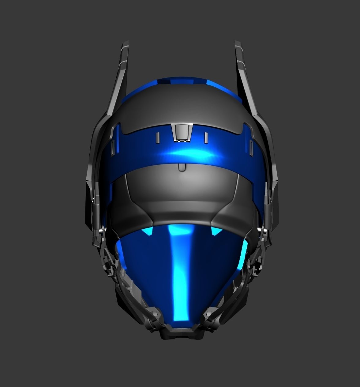 Batman Arkham Knight Helmet 3D model 3D printable | CGTrader