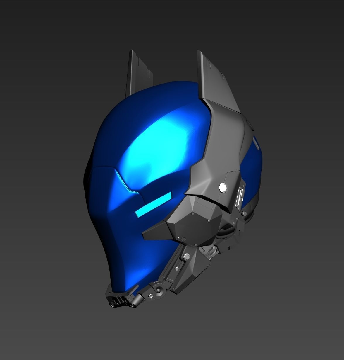 Batman Arkham Knight Helmet 3D model 3D printable | CGTrader