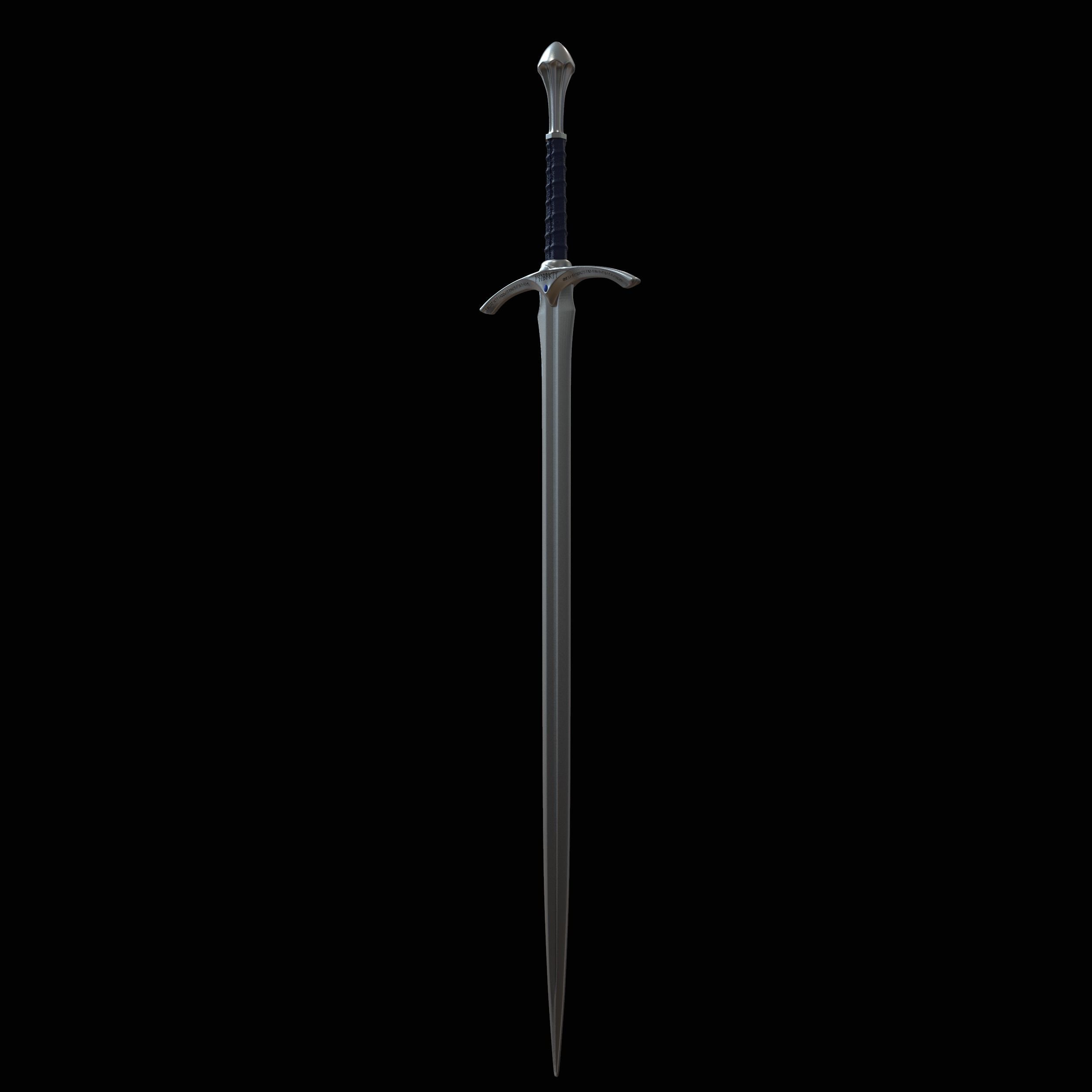 GANDALF GLAMDRING SWORD - THE HOBBIT 3D model 3D printable | CGTrader