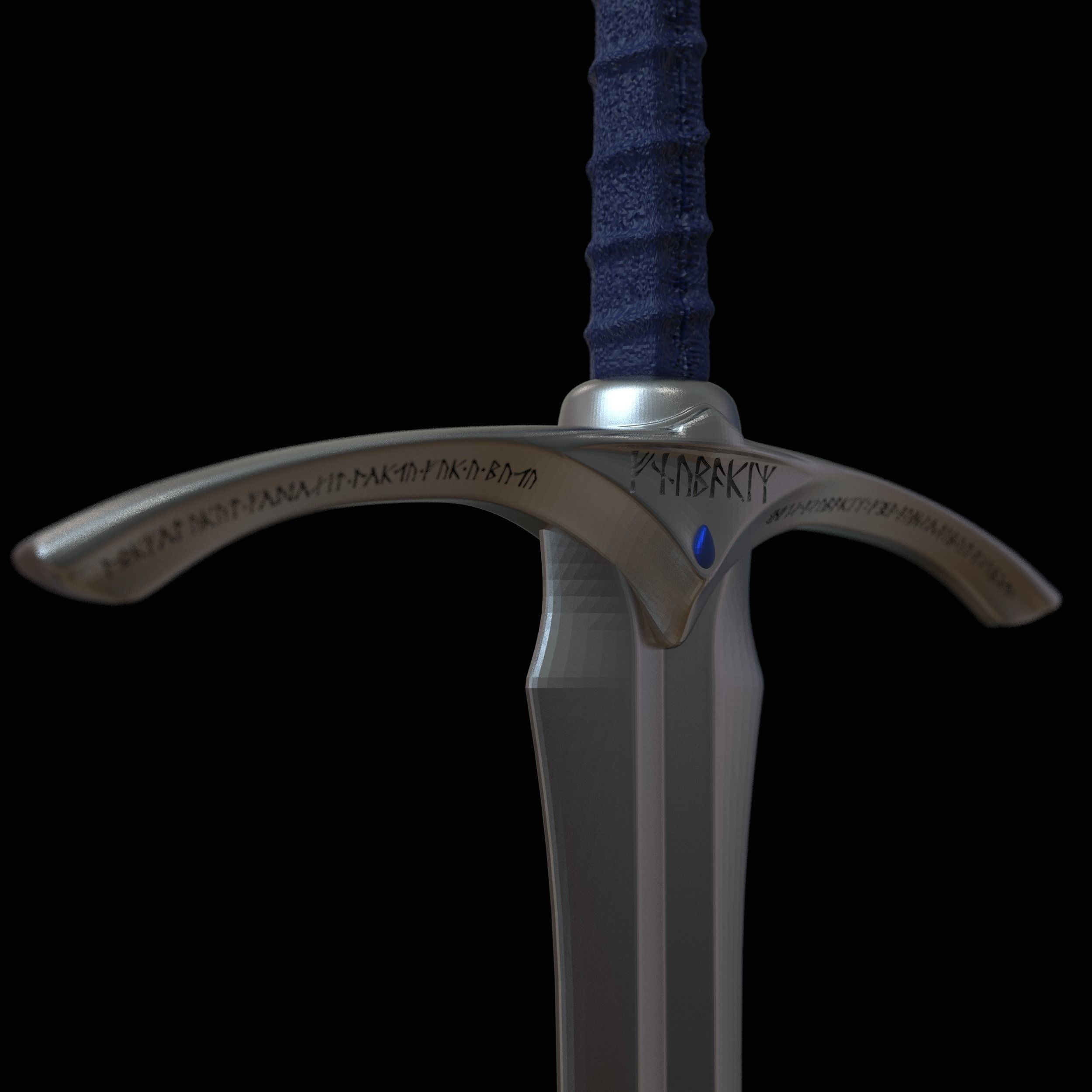 GANDALF GLAMDRING SWORD - THE HOBBIT 3D model 3D printable | CGTrader