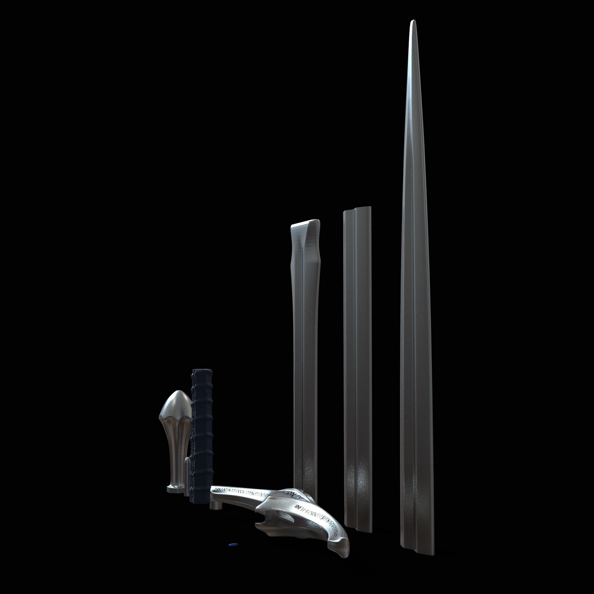 GANDALF GLAMDRING SWORD - THE HOBBIT 3D model 3D printable | CGTrader