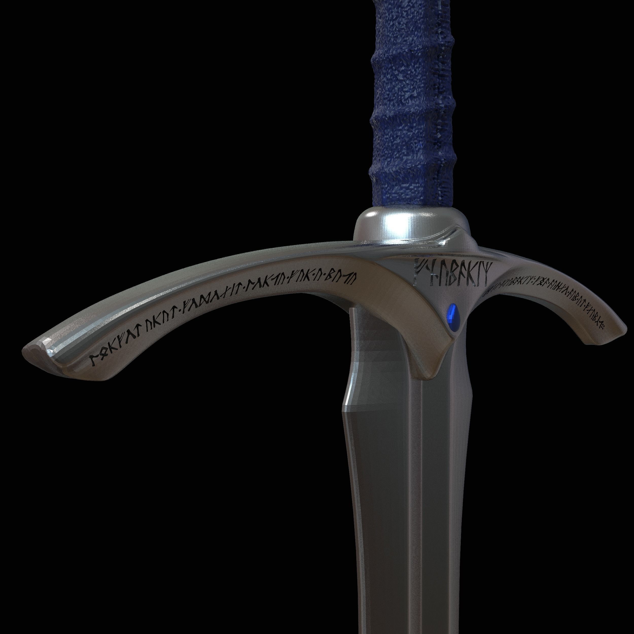 GANDALF GLAMDRING SWORD - THE HOBBIT 3D model 3D printable | CGTrader