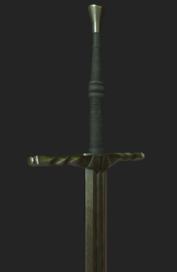 3D model Witcher-Style Sword VR / AR / low-poly | CGTrader