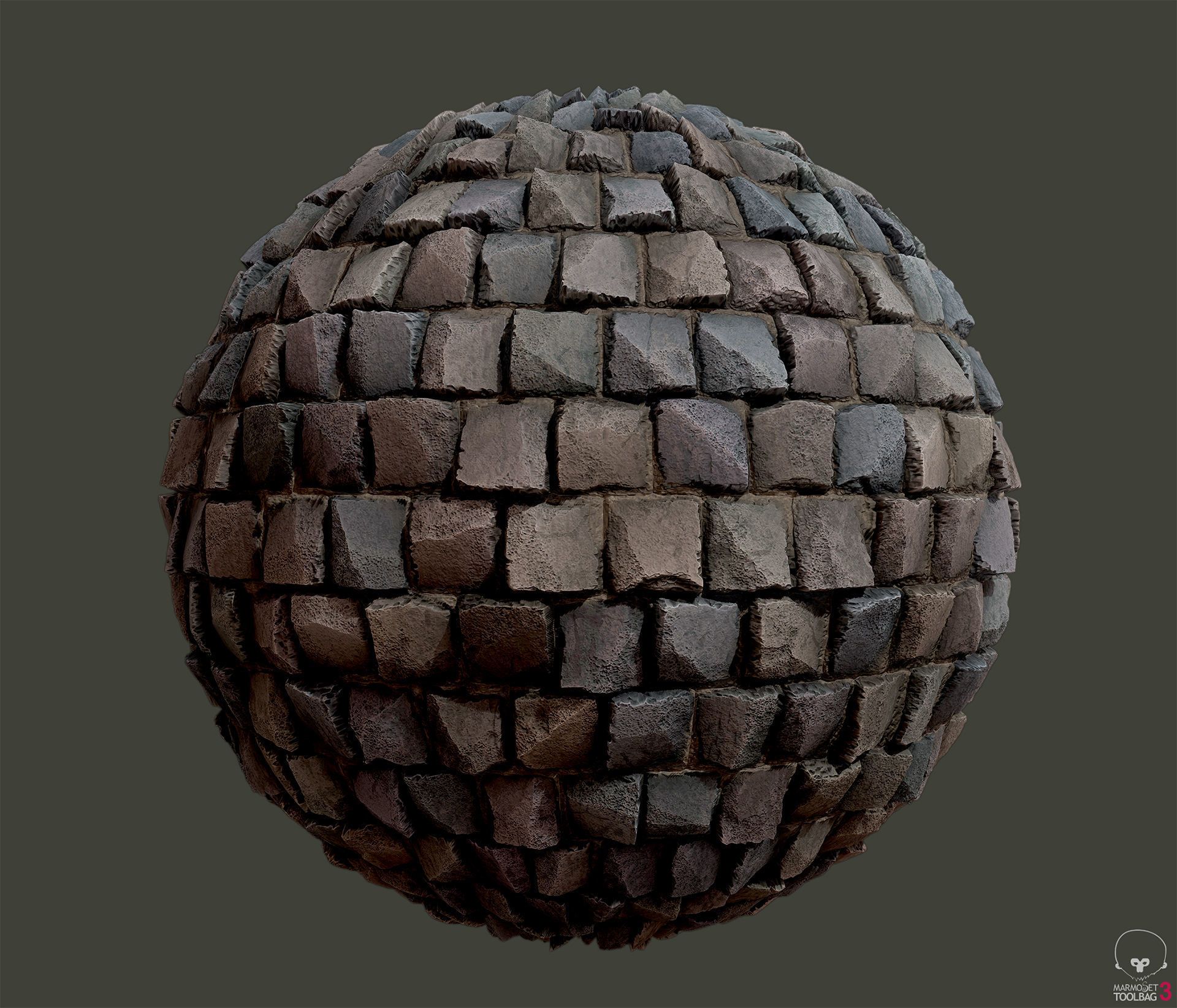 Cobblestone Material Texture | CGTrader
