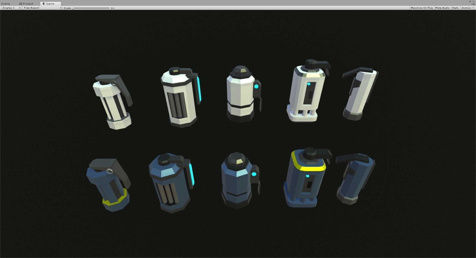 3D model Modular Low Poly Guns and Weapons VR / AR / low-poly | CGTrader