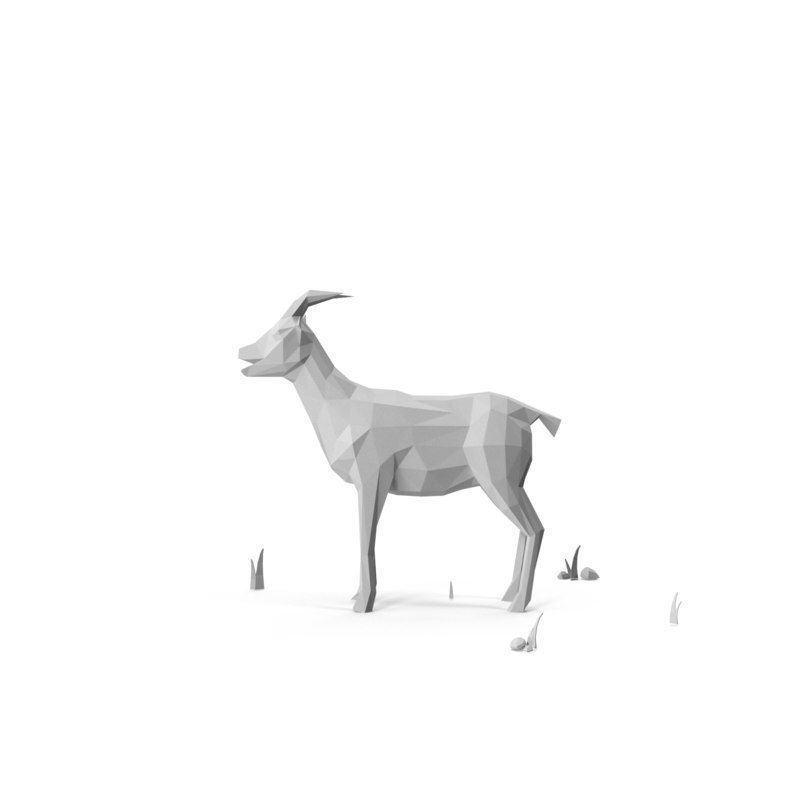 3D model Low Poly Goat VR / AR / low-poly | CGTrader