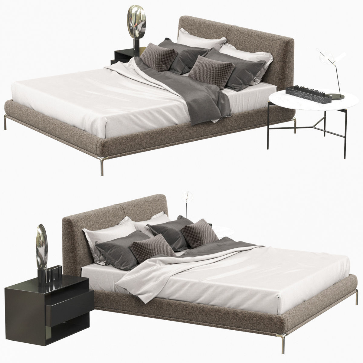 Flou Icon bed 3D model | CGTrader