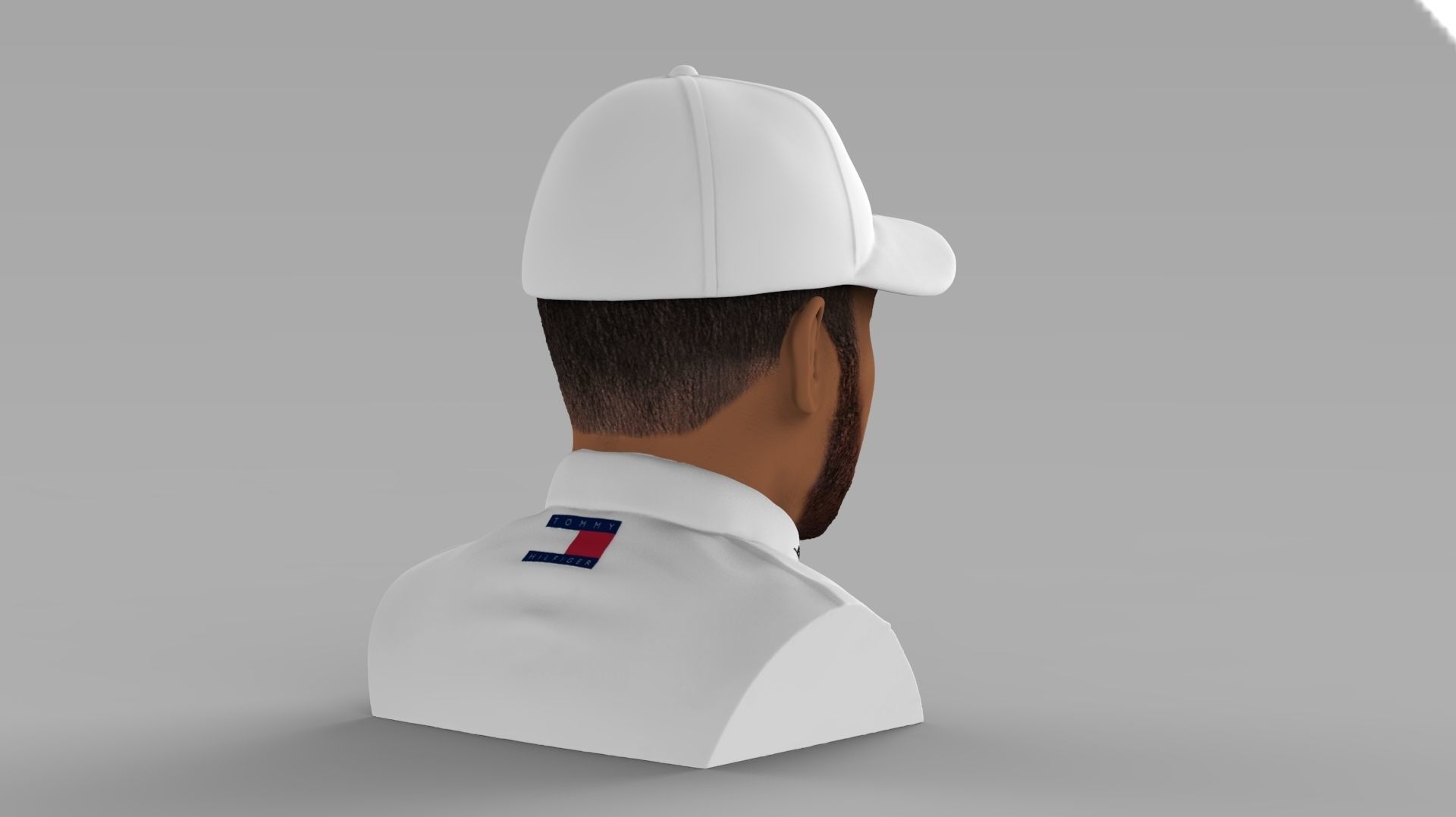 Lewis Hamilton bust ready for full color 3D printing 3D model 3D ...