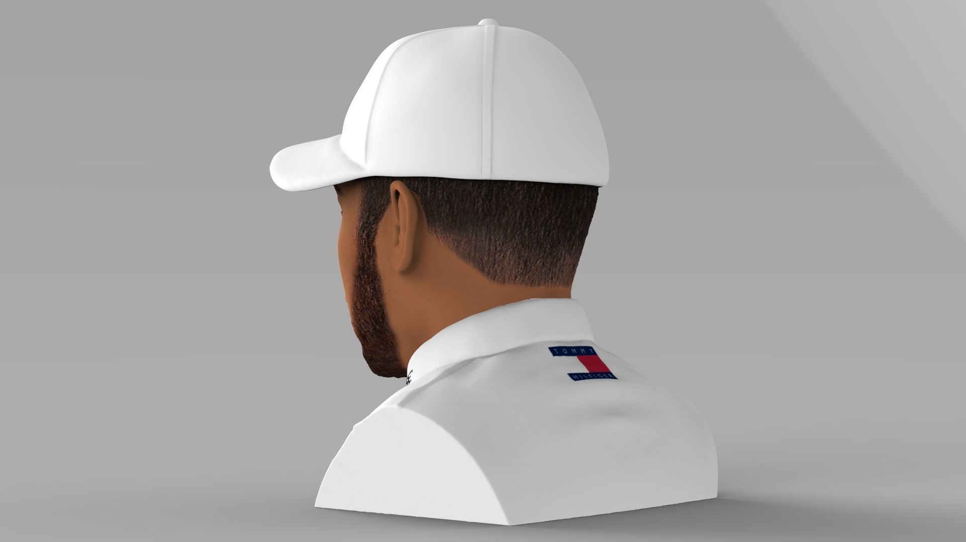 Lewis Hamilton bust ready for full color 3D printing 3D model 3D ...