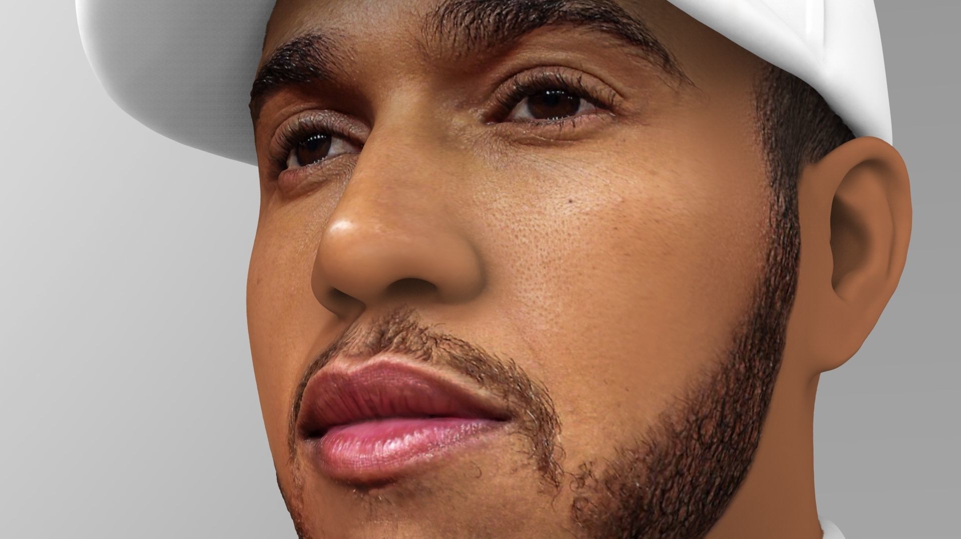 Lewis Hamilton bust ready for full color 3D printing 3D model 3D ...