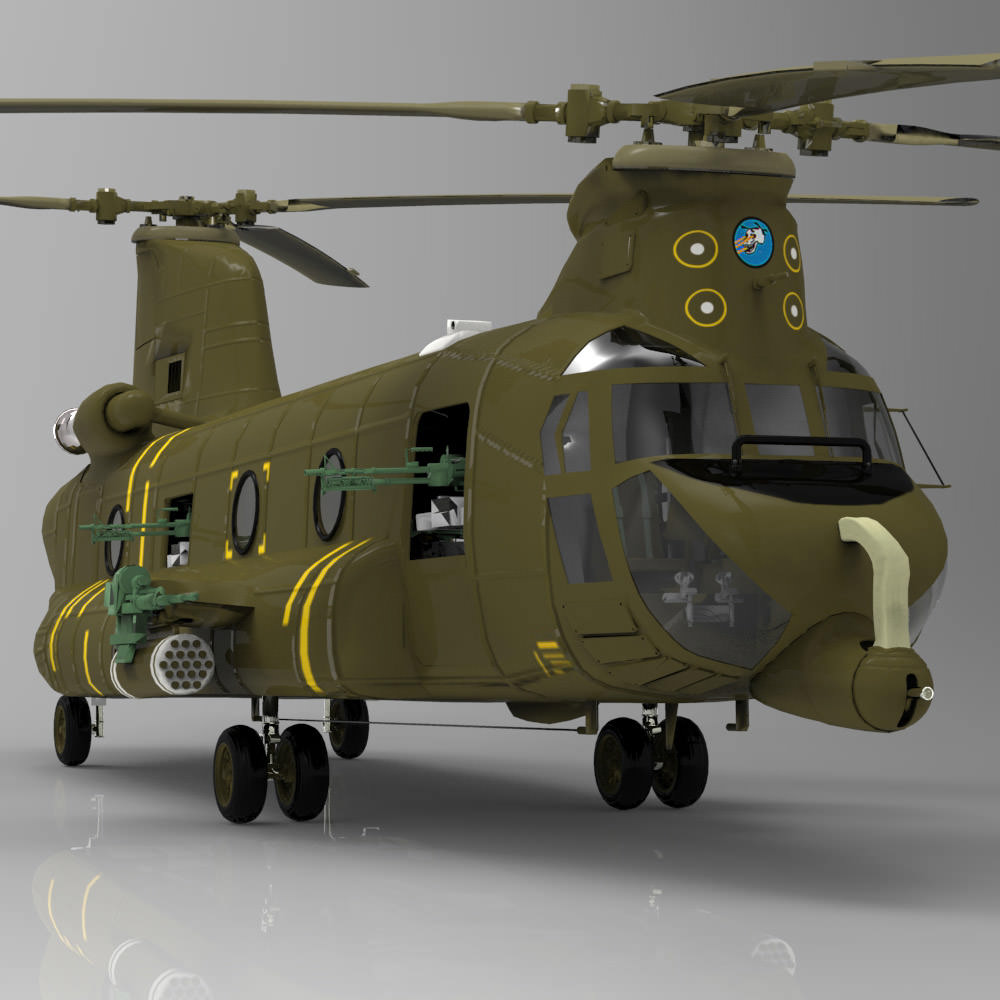 ACH-47 Chinook 3D model | CGTrader