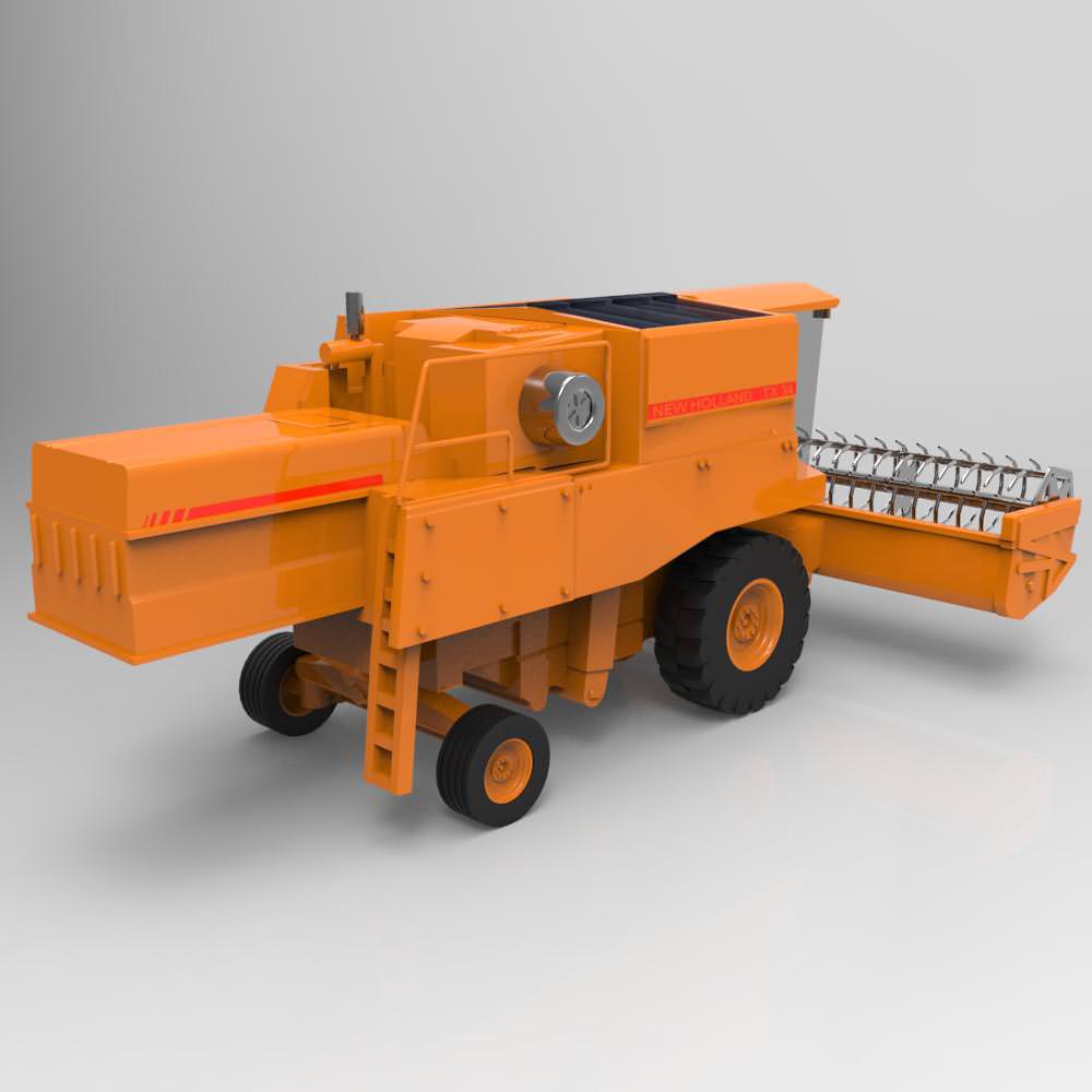 Combine Harvester 3D model | CGTrader