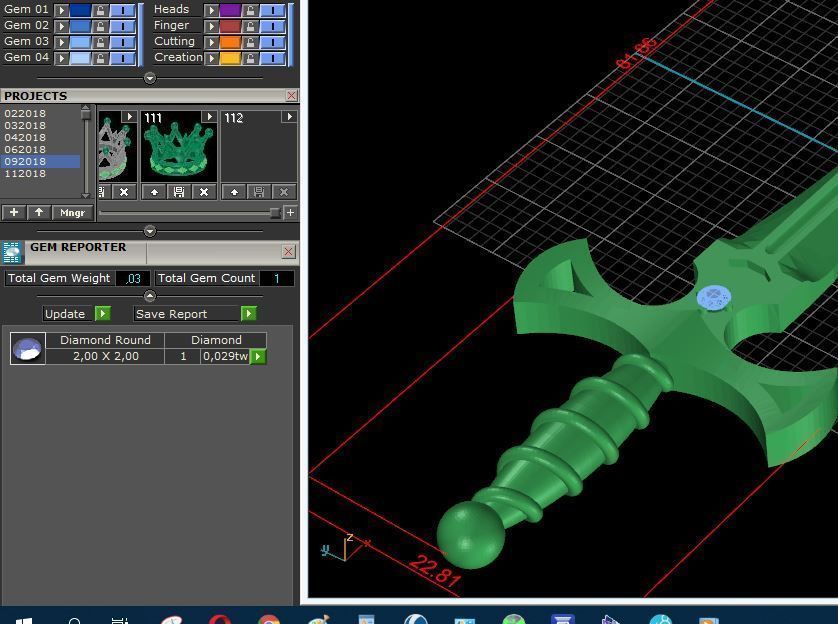 sword 3D model 3D printable | CGTrader