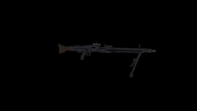 MG42 with firing song 3D model | CGTrader
