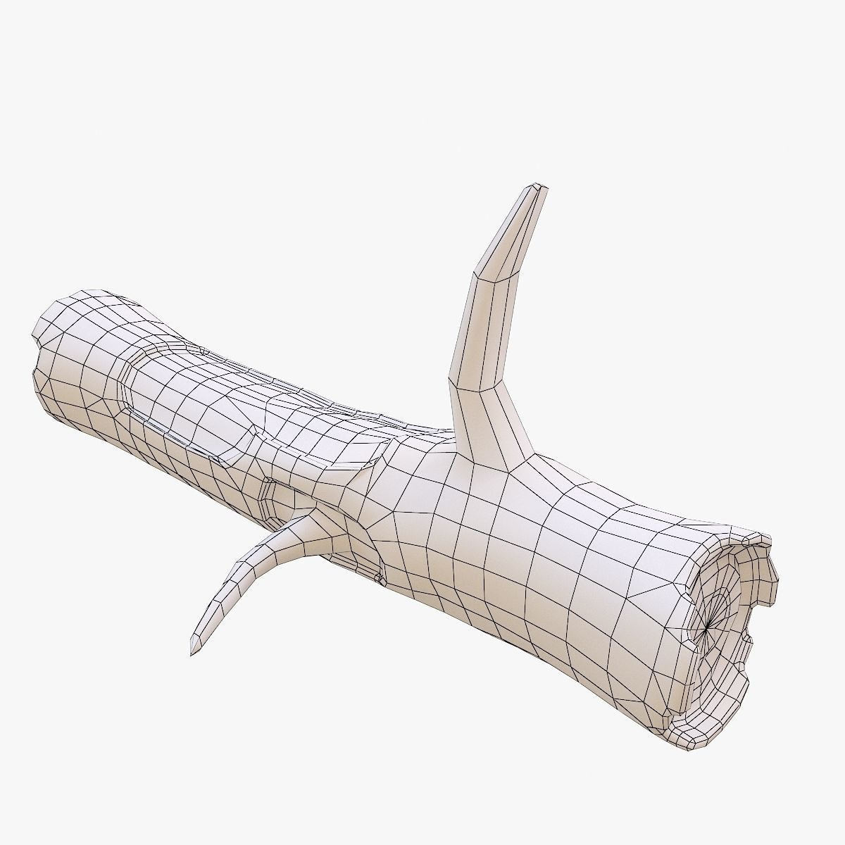 Cartoon snag 3D model | CGTrader