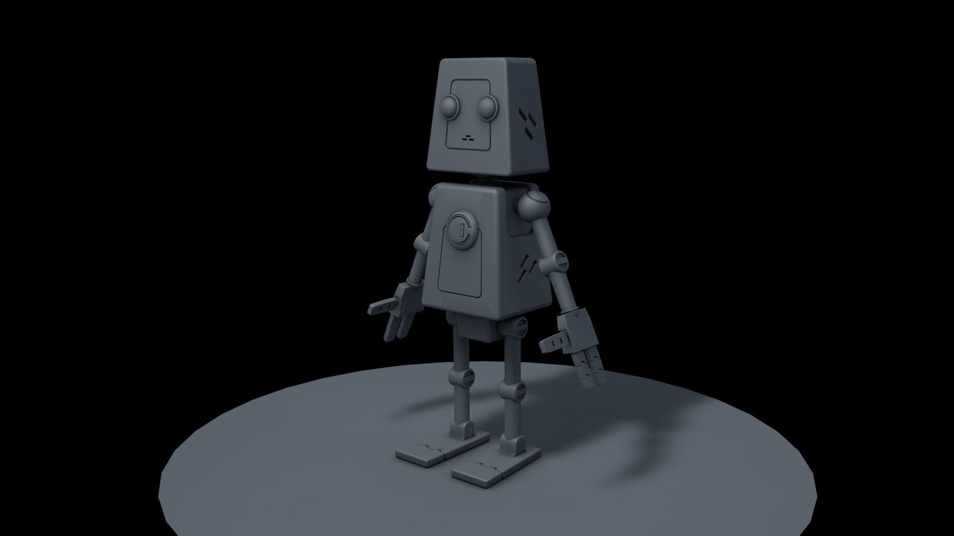 full rigged robokid 3D model rigged | CGTrader