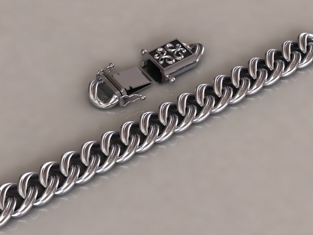 Chain Bracelets 09 3D model 3D printable | CGTrader
