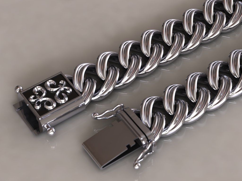 Chain Bracelets 09 3D model 3D printable | CGTrader
