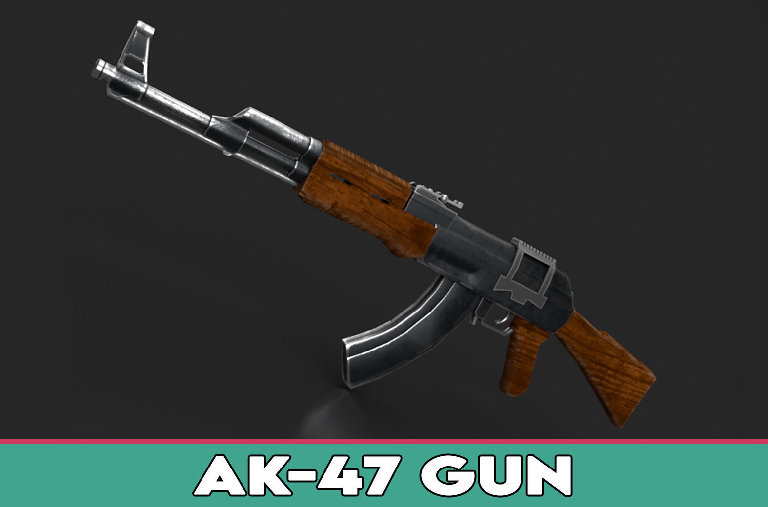 3D model AK-47 Gun VR / AR / low-poly | CGTrader