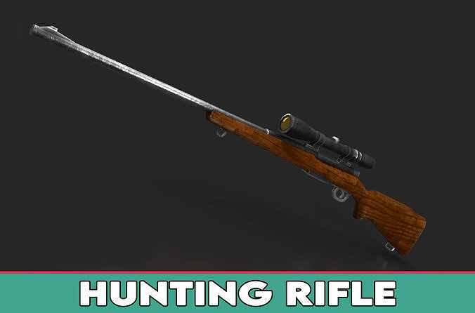 3D model Hunting Rifle VR / AR / low-poly | CGTrader