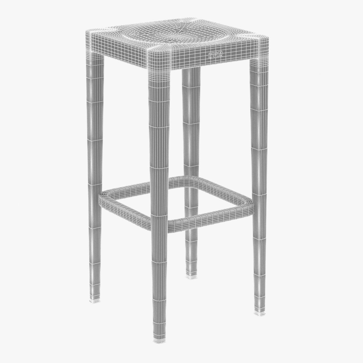 dwr Emeco Barstool 3D model | CGTrader