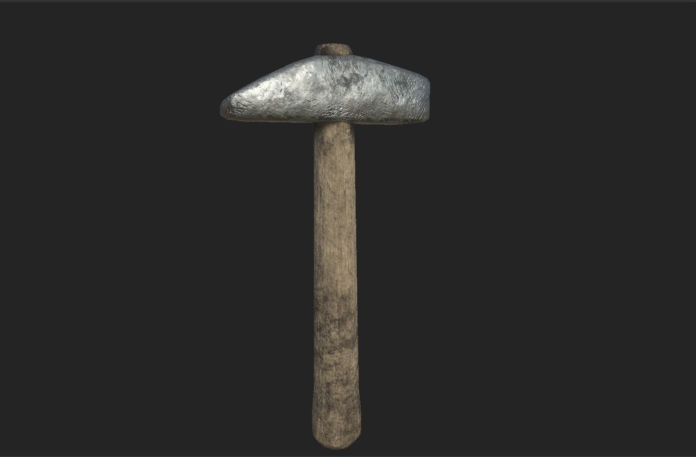 3D model Low-poly ready-to-game blacksmith hammer VR / AR / low-poly ...