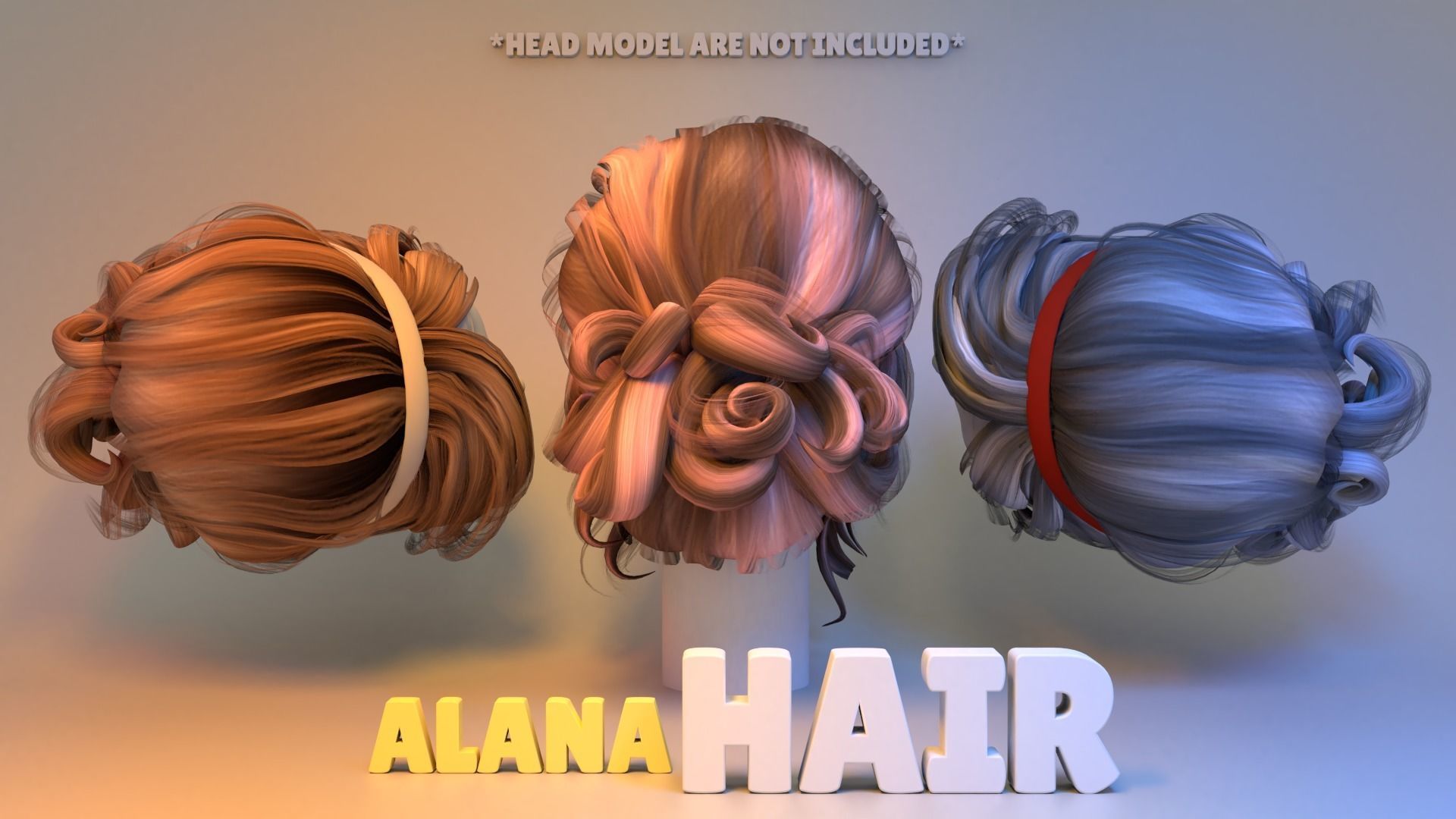Alana Hair 3D model | CGTrader