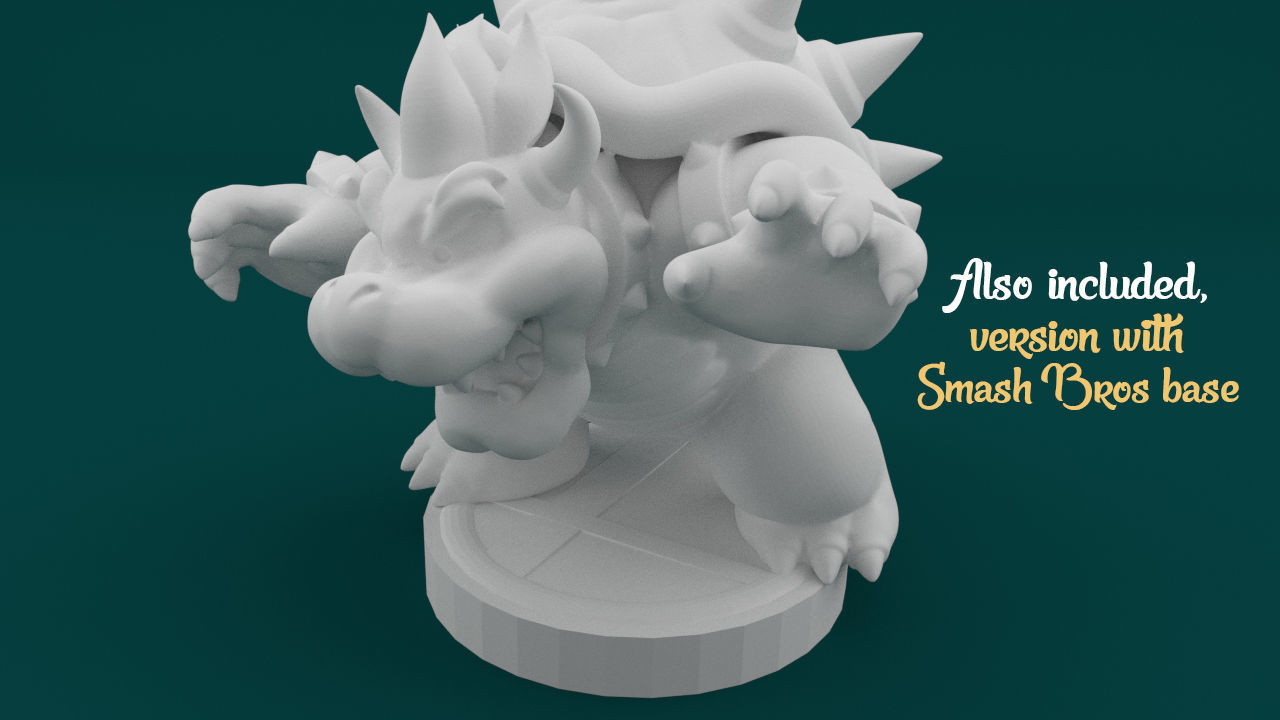Bowser 3D model 3D printable | CGTrader