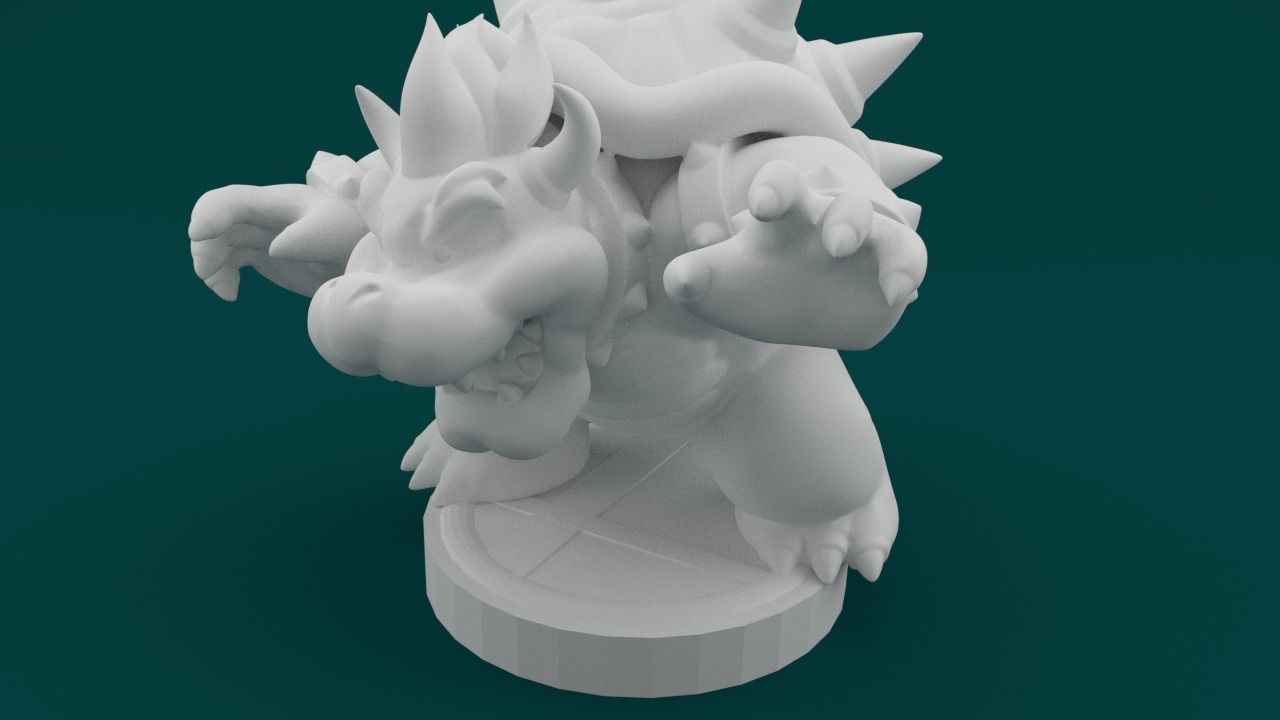Bowser toy with spikes 3D model 3D printable | CGTrader