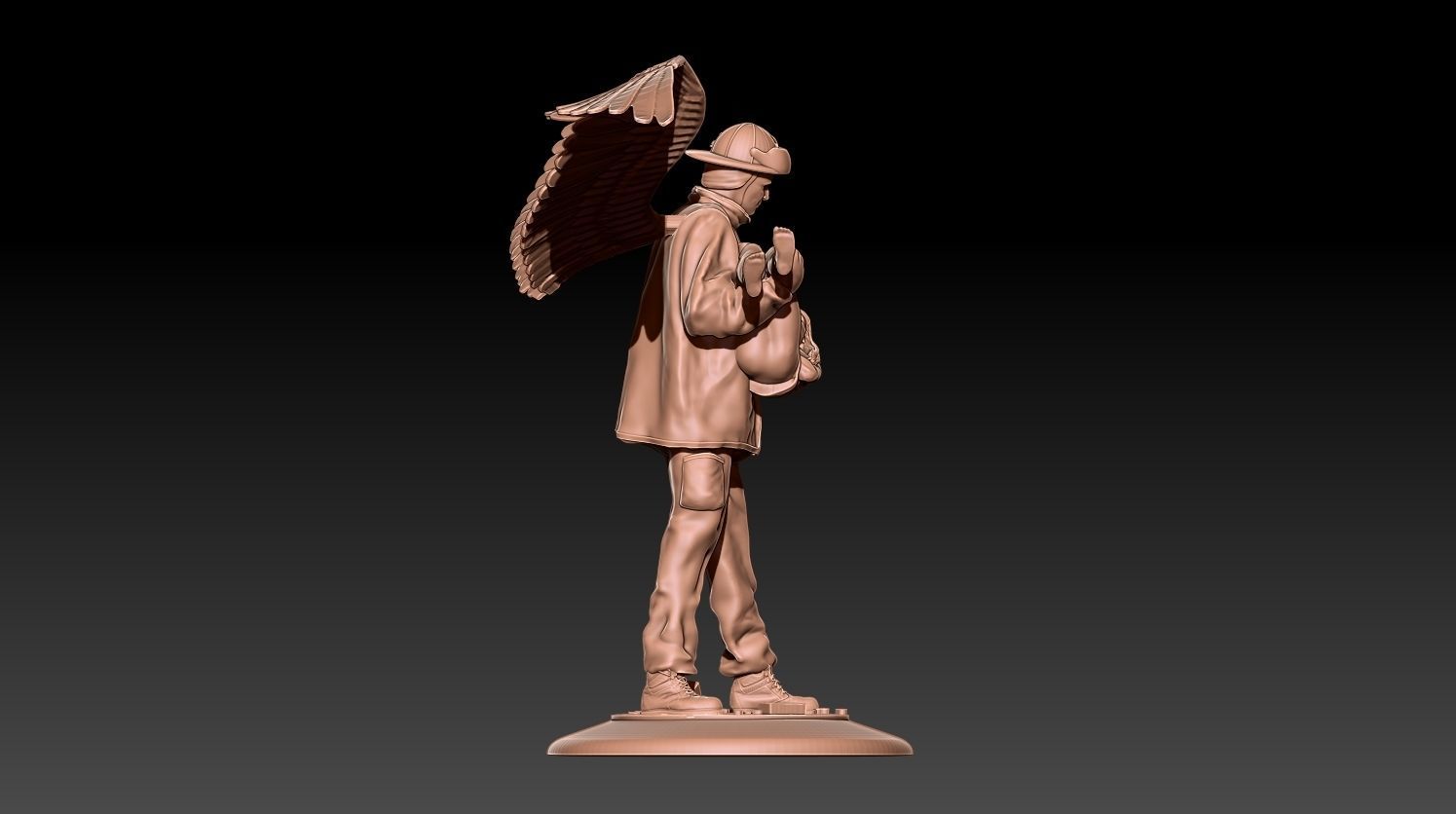 Firefighter Angel 3D model 3D printable | CGTrader