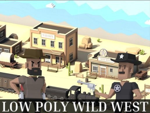 3D model Low Poly Wild West VR / AR / low-poly | CGTrader