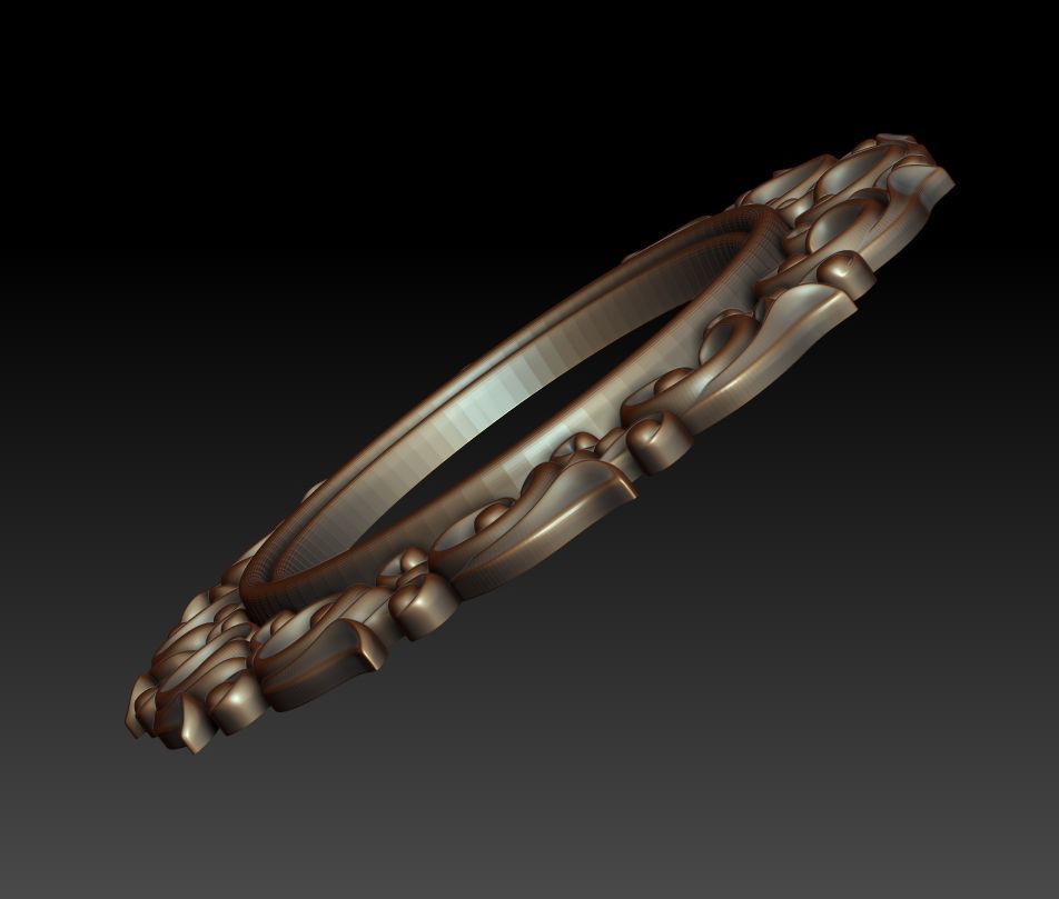 Round frame 3D model | CGTrader