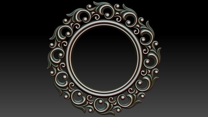 Round frame 3D model | CGTrader