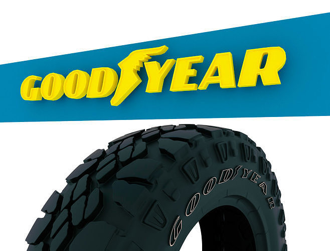 3D model Goodyear logo 3d model VR / AR / low-poly | CGTrader