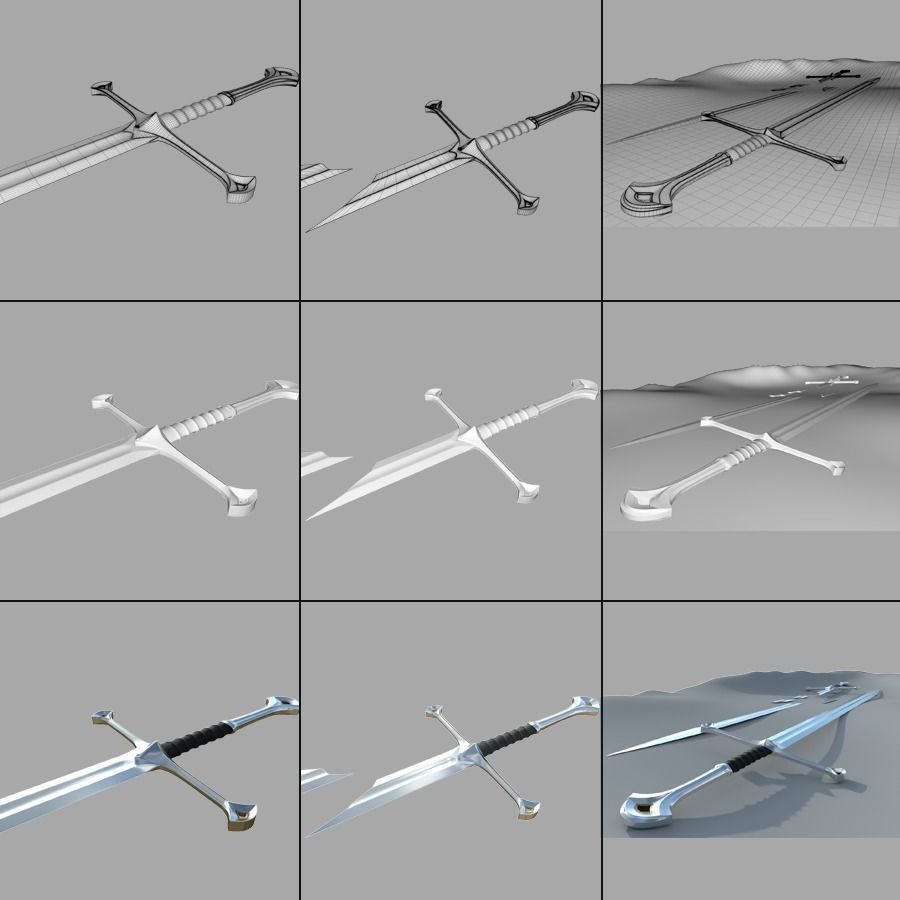 Anduril Narsil 3D model | CGTrader