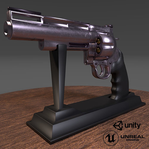 3D model Revolver VR / AR / low-poly | CGTrader