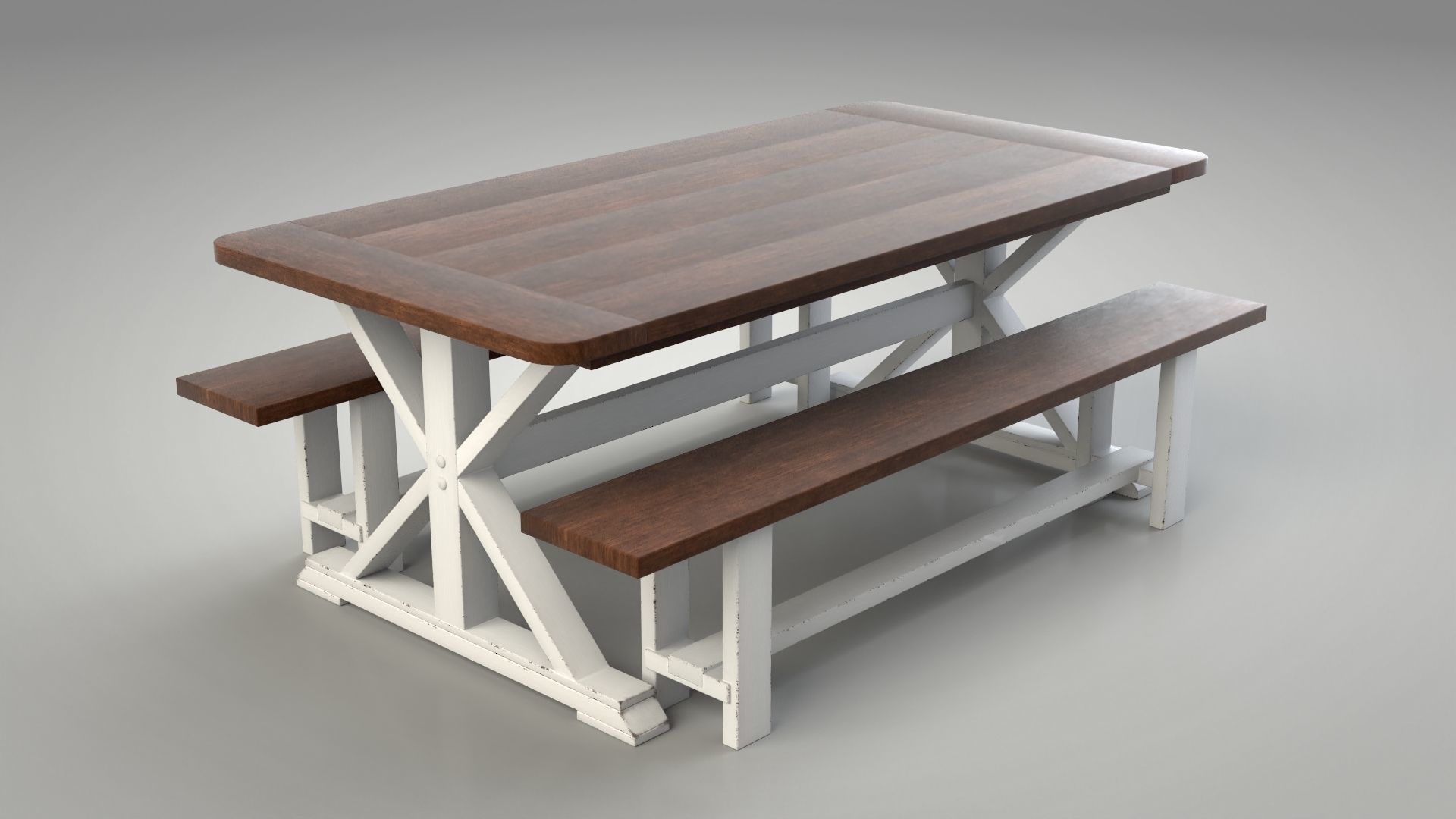 Farm Table 3D model | CGTrader