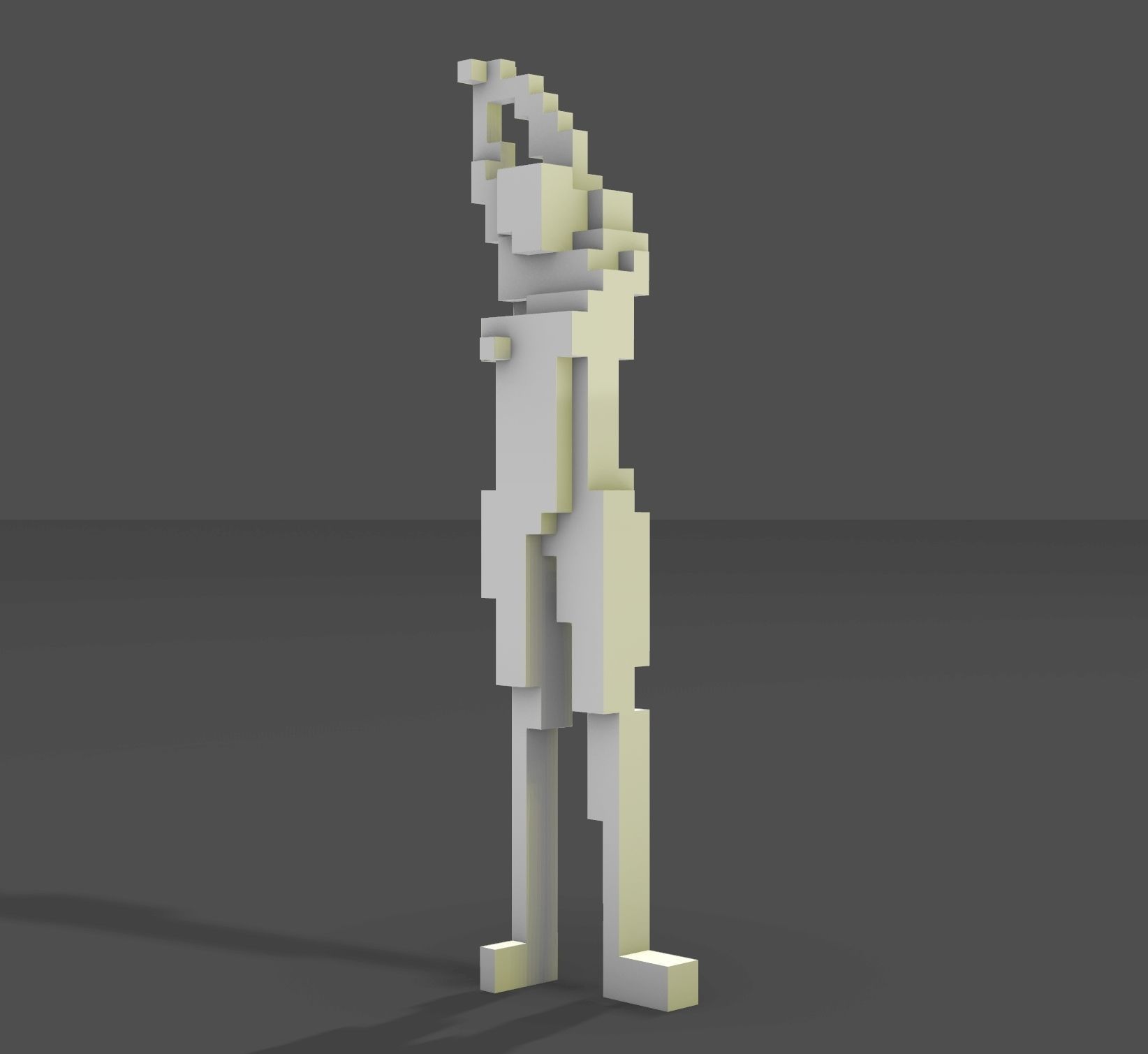 women standing pixelated free 3D model 3D printable | CGTrader
