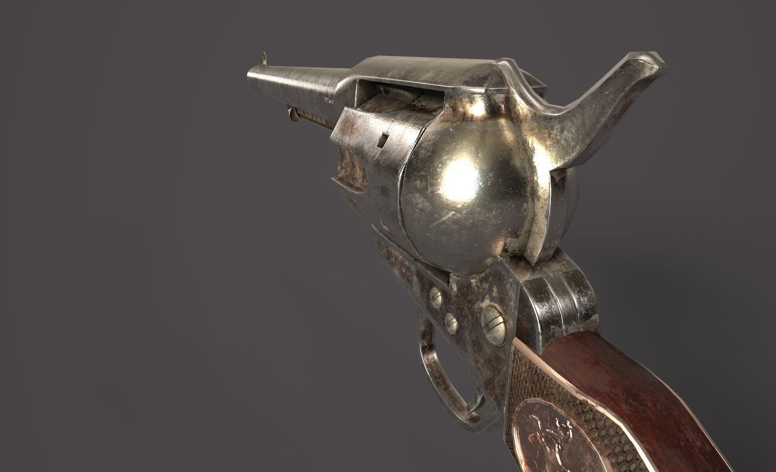 3D model Colt 45 revolver VR / AR / low-poly | CGTrader