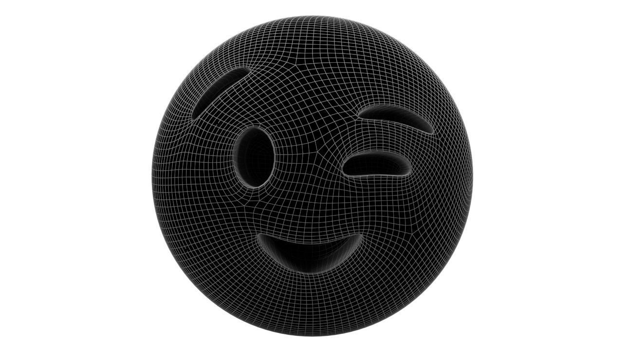 3D model Winking Face VR / AR / low-poly | CGTrader