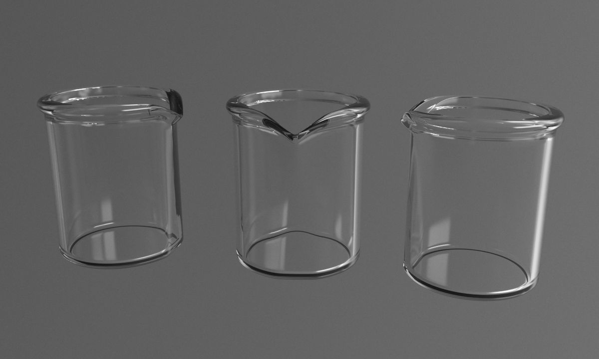Glass beaker 3D model | CGTrader