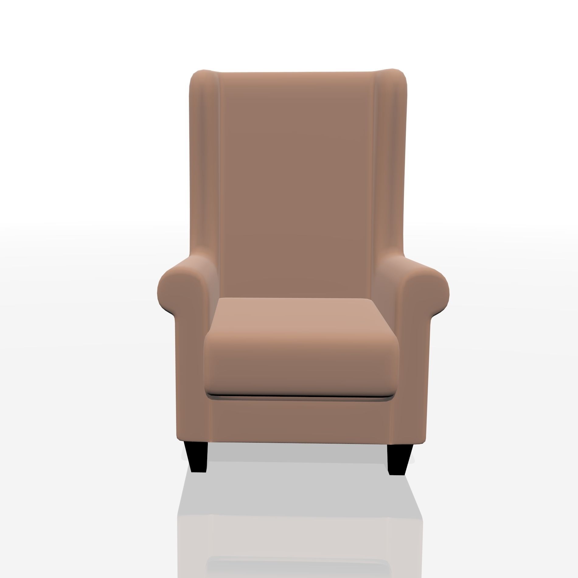 low poly realistic chair armchair 3D model | CGTrader