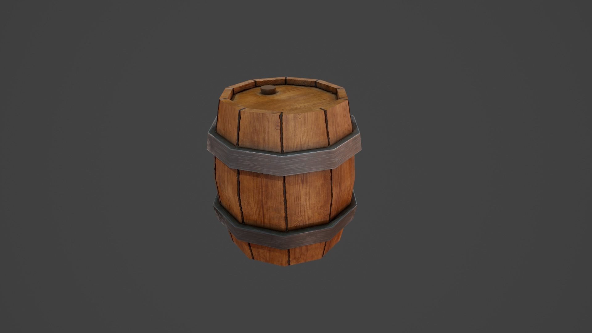 Stylized Barrel 3D model | CGTrader