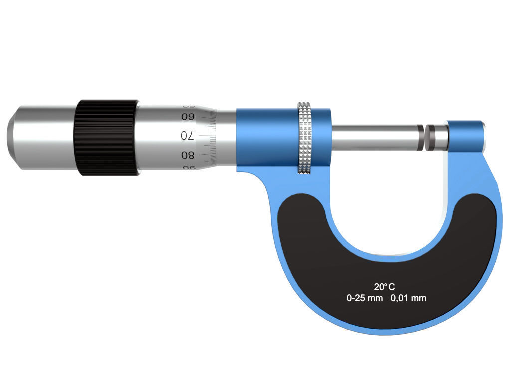 Micrometer 3D model | CGTrader