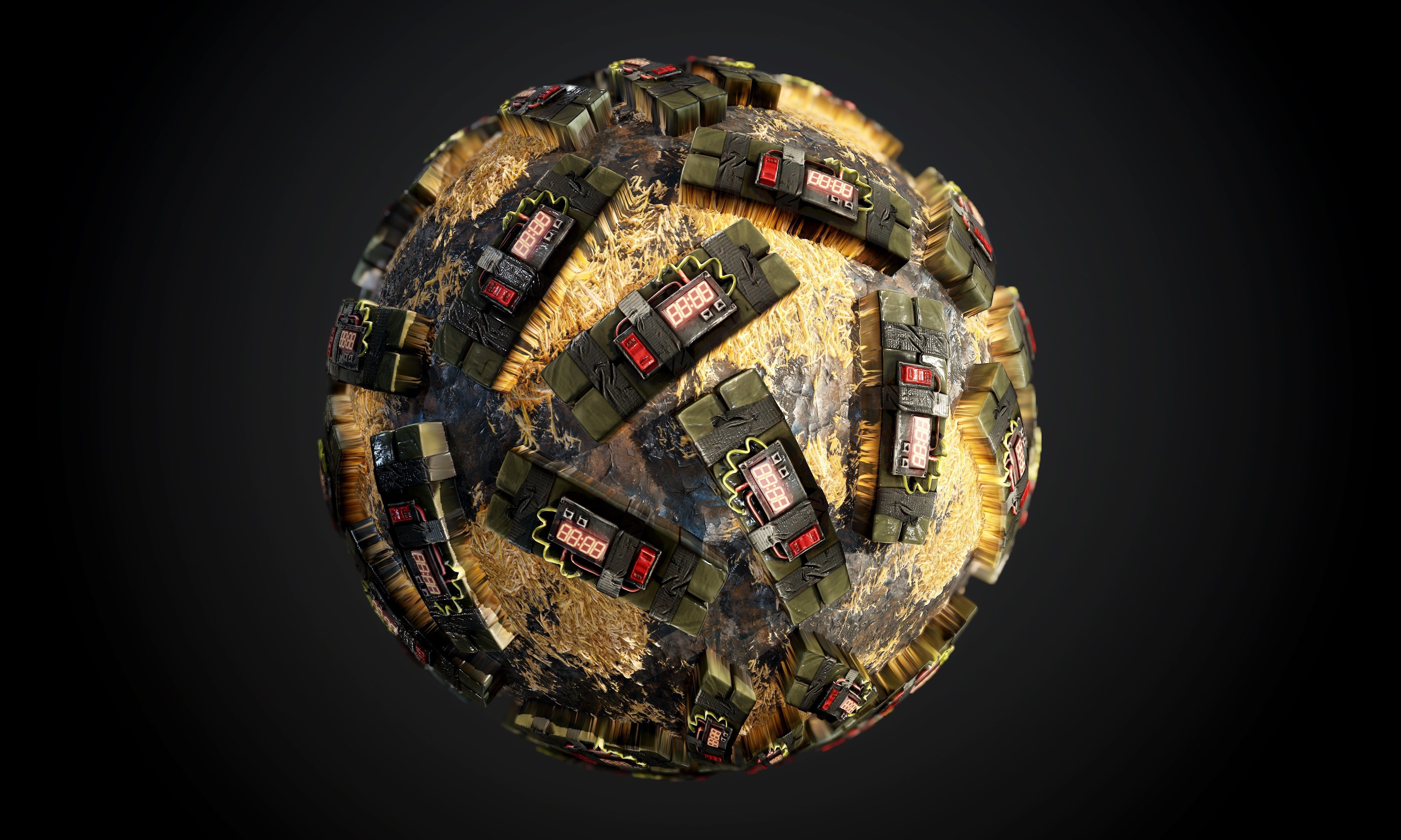 C4 Bomb Seamless PBR Texture Texture | CGTrader
