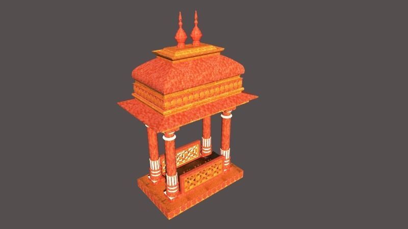 3D model indian chatri VR / AR / low-poly | CGTrader