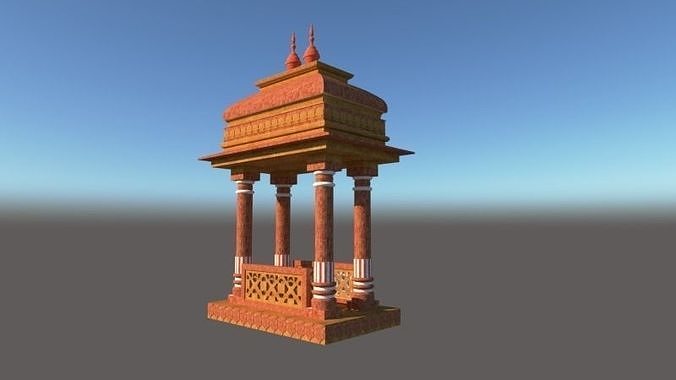3D model indian chatri VR / AR / low-poly | CGTrader