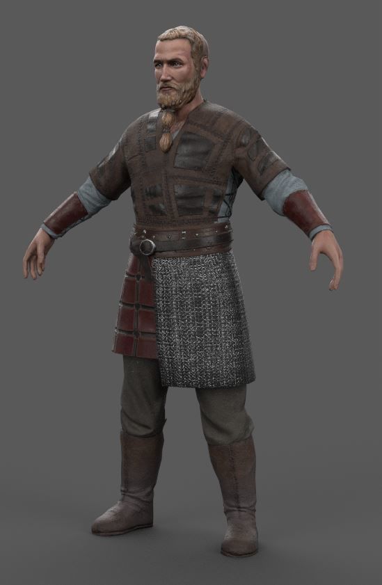 3D model 3 Vikings - Lowpoly Stylized Characters VR / AR / low-poly ...