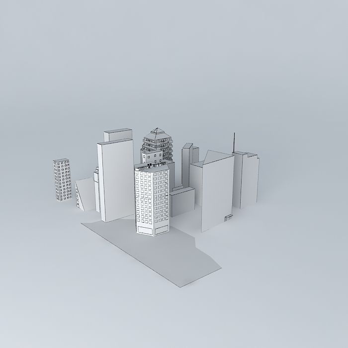 Low rise city NEWEST UPDATE 19SEP 2011 free 3D model | CGTrader