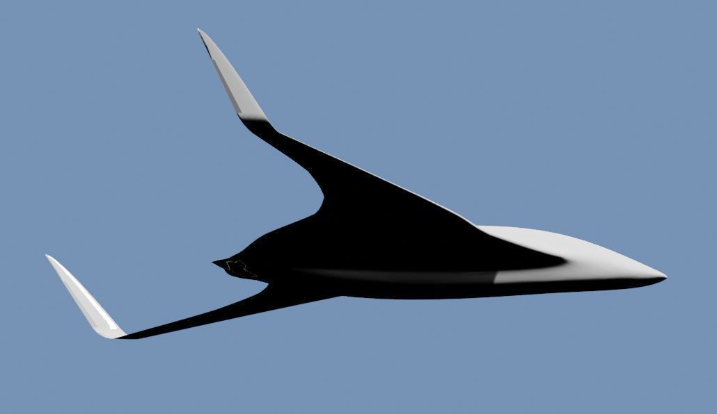 BWB Dolphin Drone 3D model | CGTrader